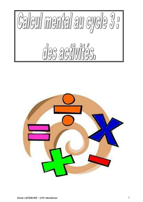 Calcul Mental