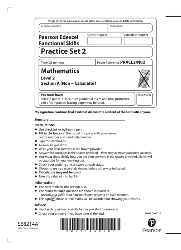Functional Skills Level 2 Maths